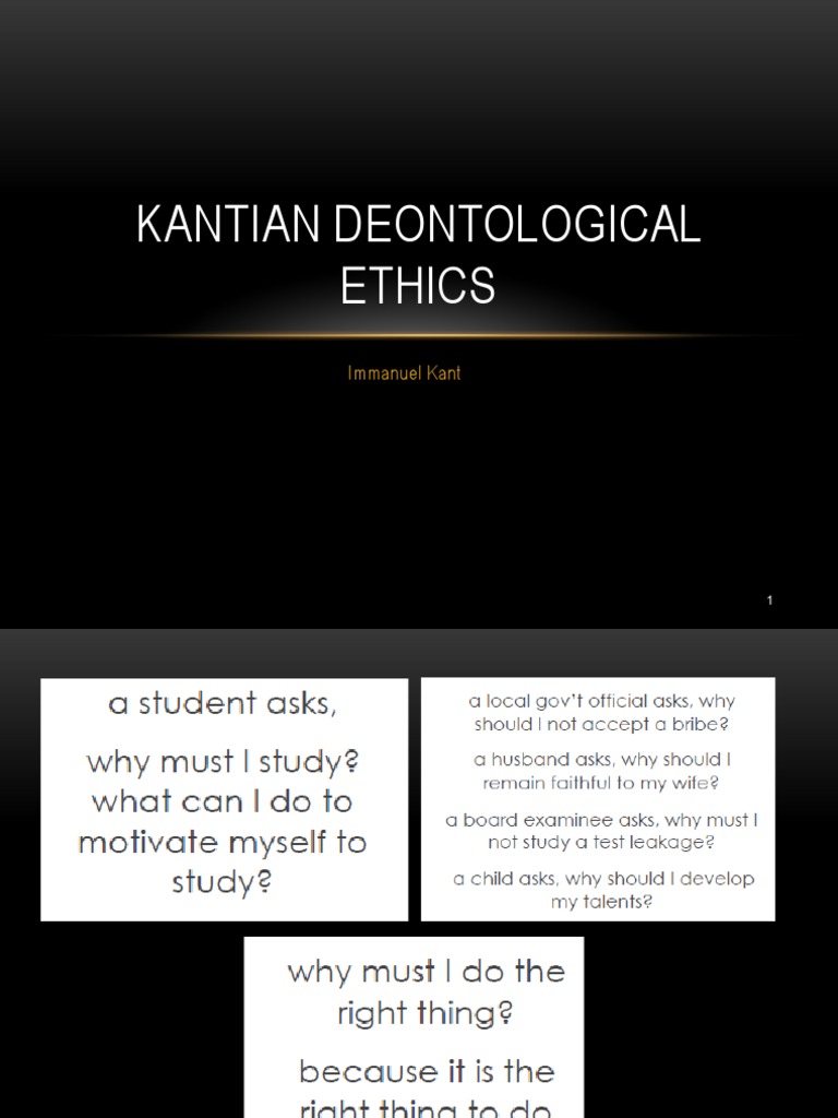 Kantian Duty Ethics | PDF | Autonomy | Immanuel Kant