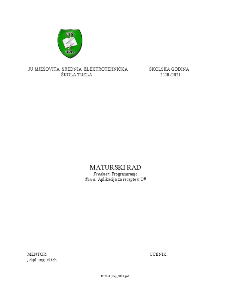 Maturski Scribd | PDF