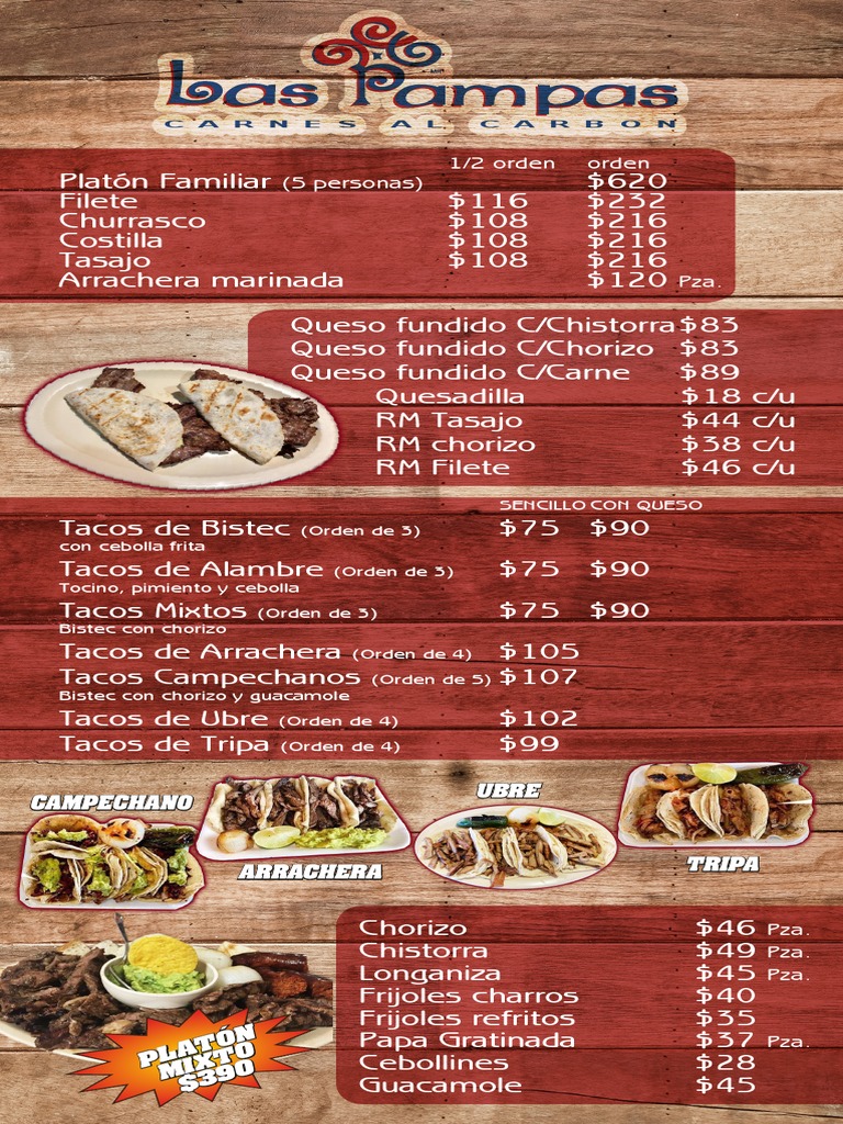 Menu Las Pampas | PDF