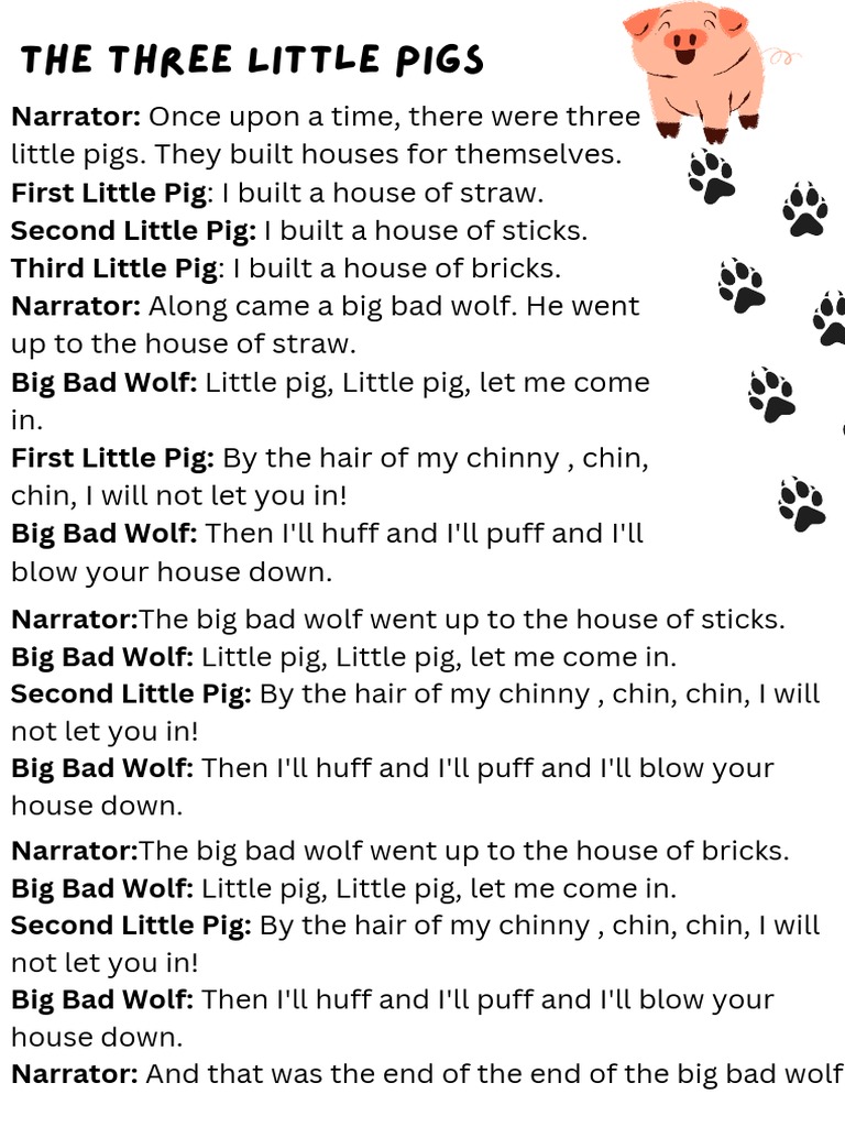 The Three Little Pigs | PDF