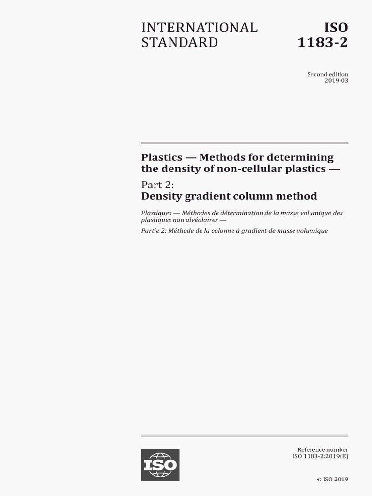 ISO 1183-2-2019.densité | PDF