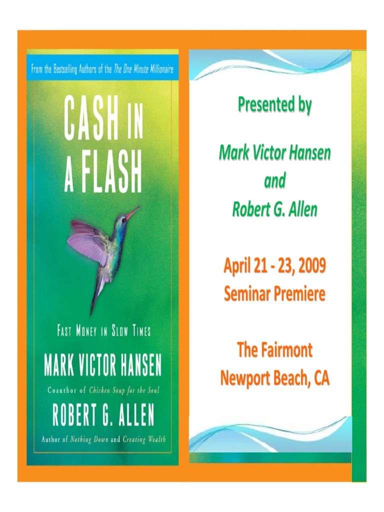 Cash in A Flash | Download Free PDF | Dream | Thought