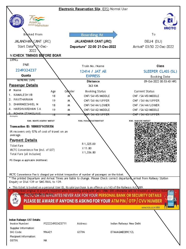 CLG Del3 | PDF | Identity Document | Ticket (Admission)