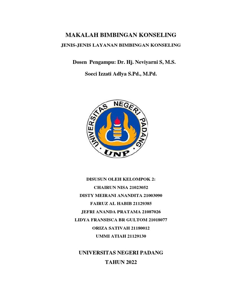Makalah Bimbingan Konseling | PDF