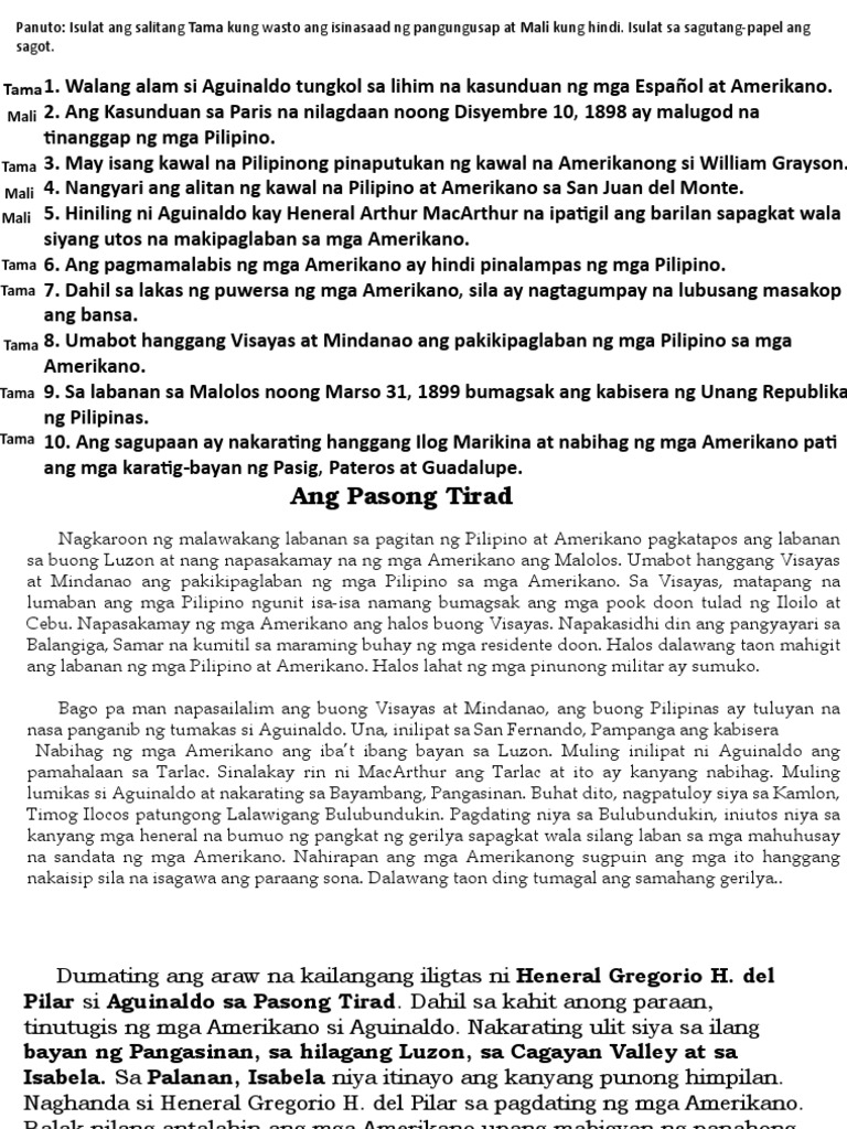 modyul 6 Labanan sa tirad pass | PDF