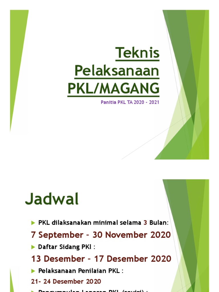 PKL PLANNING AND GUIDELINES | PDF
