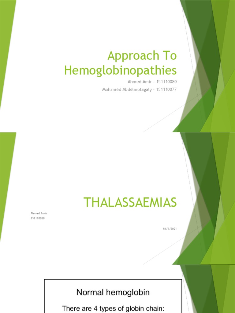 Understanding Thalassemias and Sickle Cell Disease | PDF | Anemia | Blood
