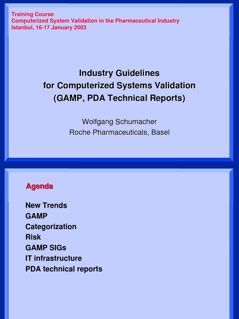 02 Industry Guidelines - GAMP | PDF | Verification And Validation | Specification (Technical ...