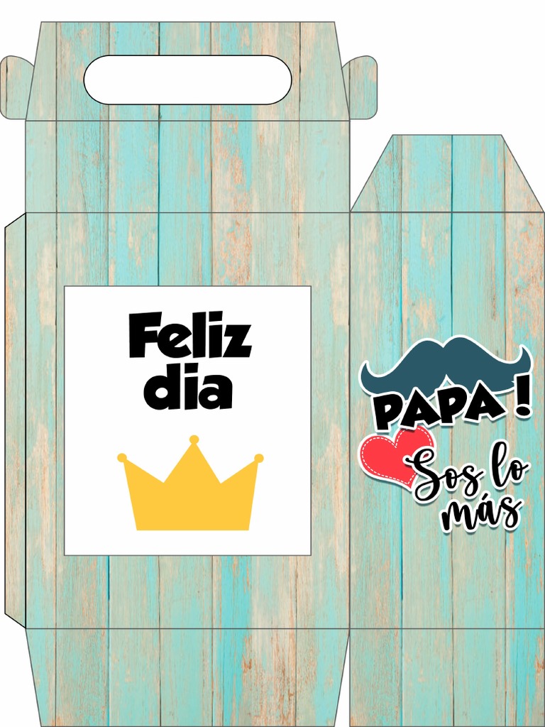 Caja Dia Del Padre Con Visor Pdf Versión 1 Pdf