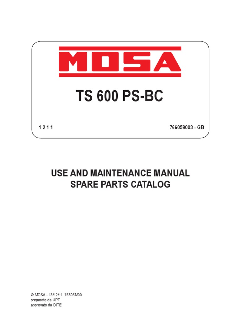 TS 600 PS BC Manual ENG | PDF | Welding | Construction