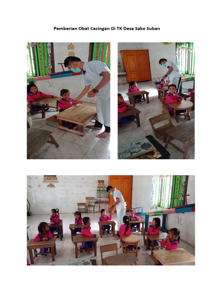 Pemberian Obat Cacingan Di TK Desa Sako Suban | PDF