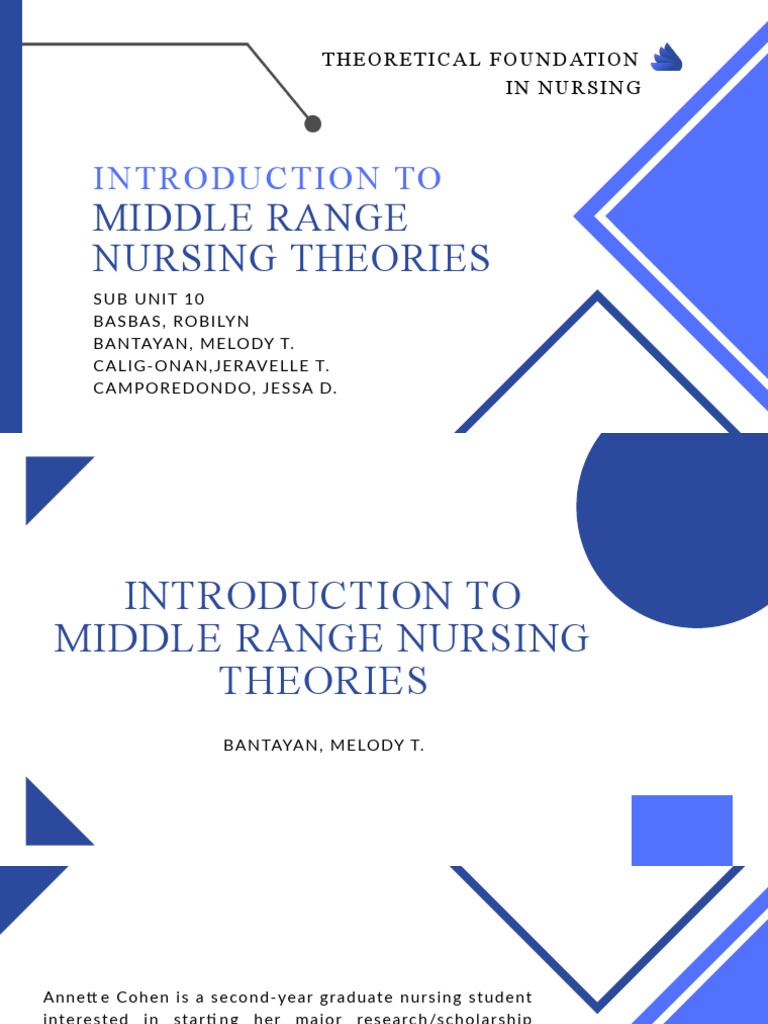 Introduction To Middle Range Nursing Theories | Download Free PDF ...