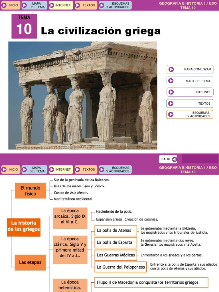 Tema10 Grecia 190528125037 | PDF | Guerras Greco Persas | Antigua Grecia