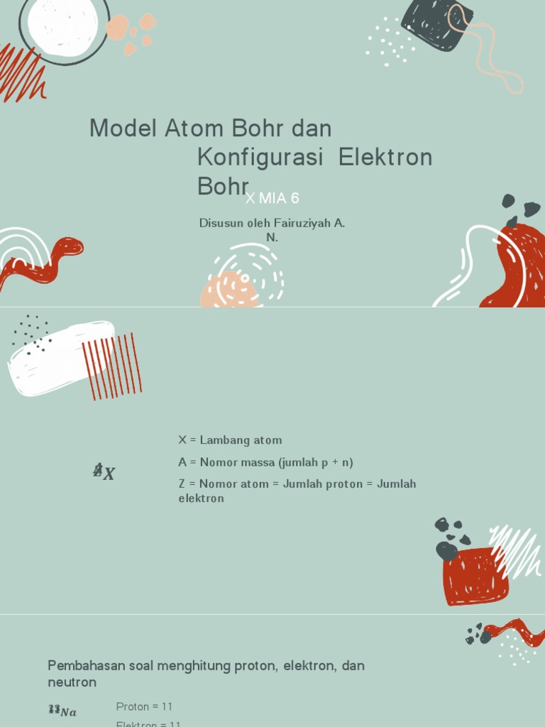 Model Atom Bohr Dan Konfigurasi Elektron Bohr | PDF