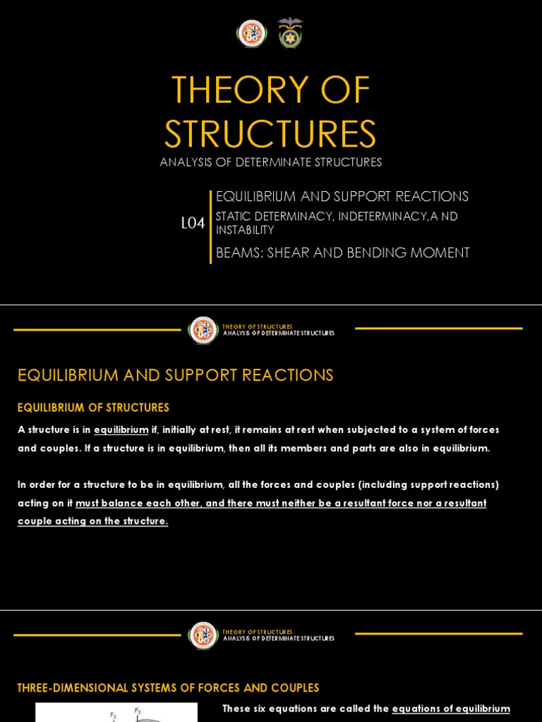 L04 Analysis of Statically Determinate Beams | PDF | Beam (Structure) | Bending