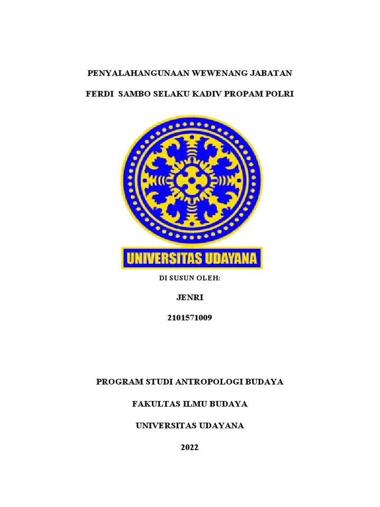 Ferdi Sambo | PDF