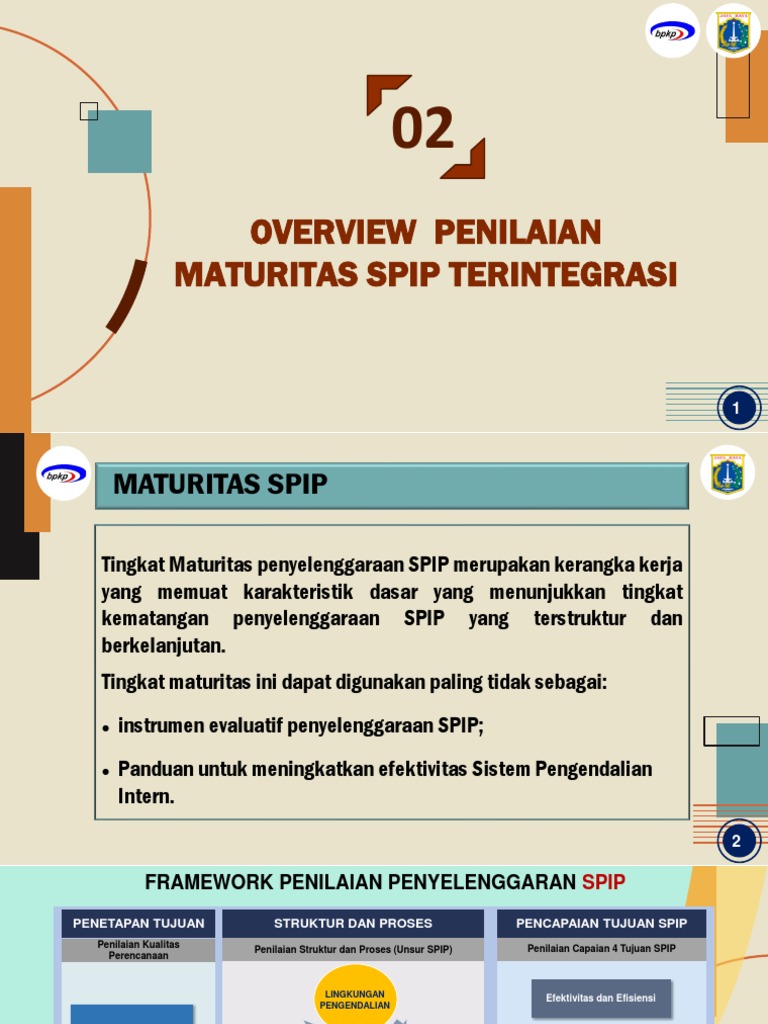 Materi 2 - Overview Penilaian Maturitas SPIP Terintegrasi | PDF