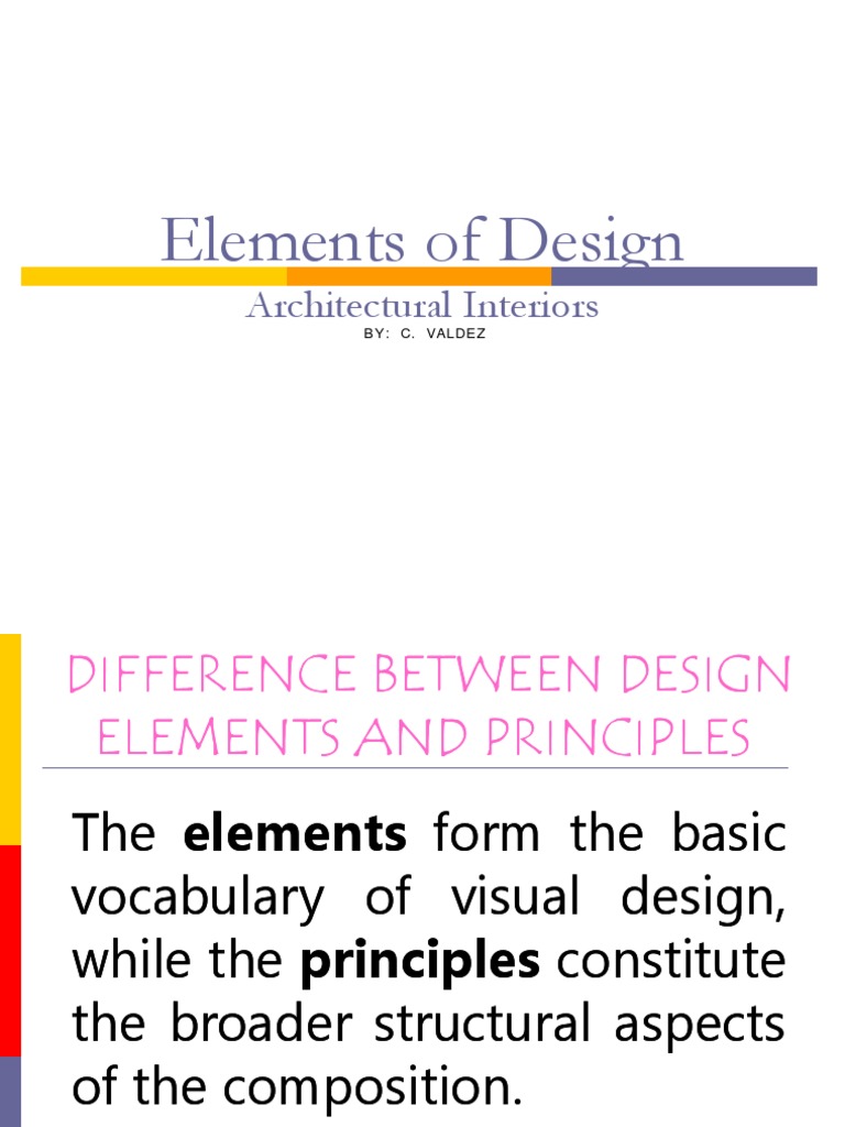 Pid - 2 Elements of Design | PDF | Shape | Composition (Visual Arts)