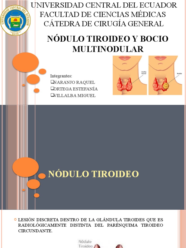 Nodulo Tiroideo y Bocio Multinodular | PDF | Tiroides | Hipertiroidismo