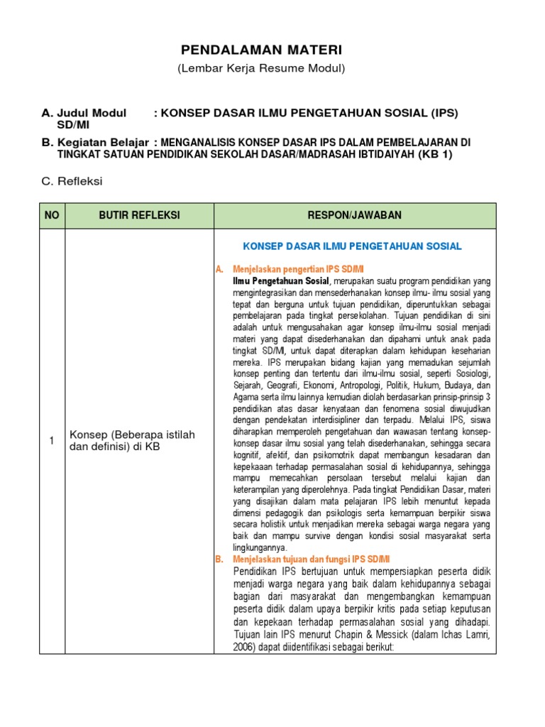 LK - Resume Ips KB 1 | PDF