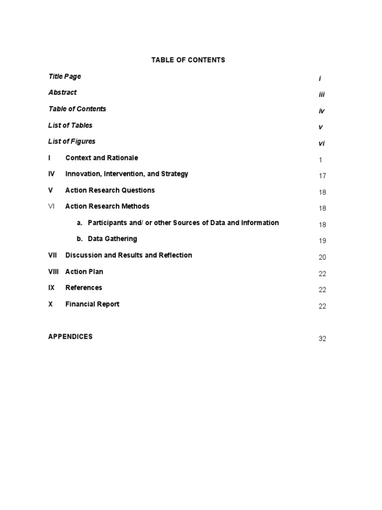 Format Action Research | PDF