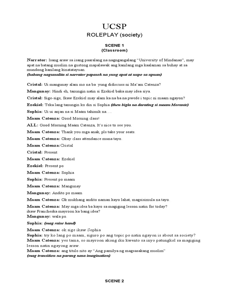 Script (Society) | PDF