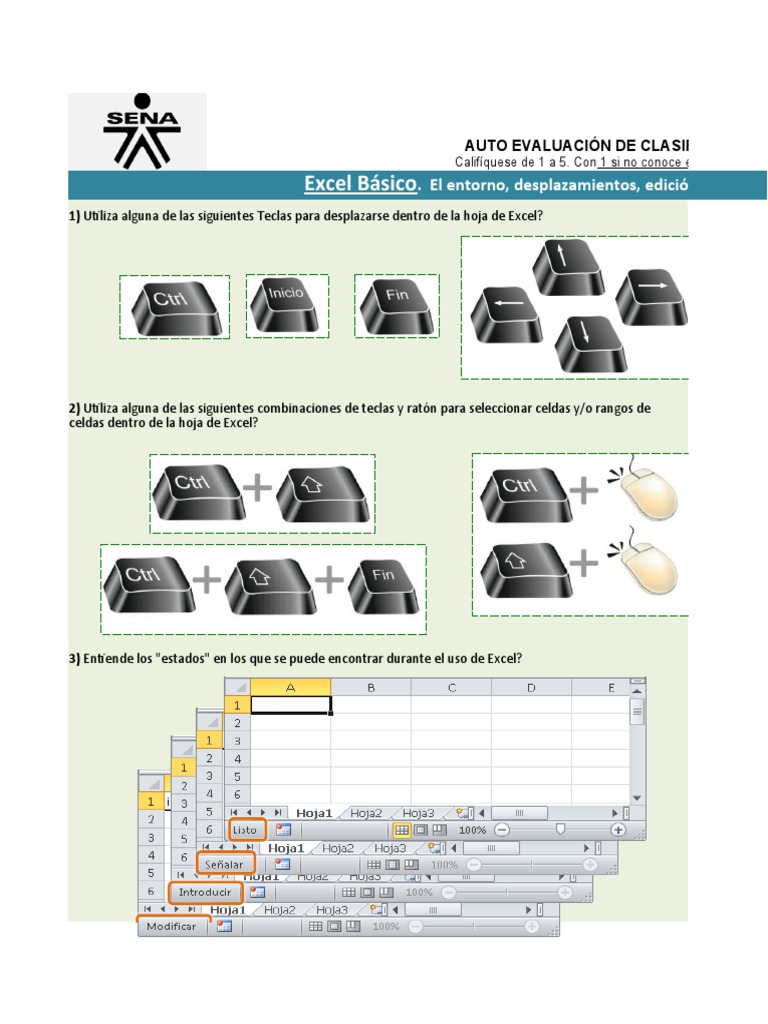Auto Evaluacion Nivel de Excel | PDF | Microsoft Excel | Software