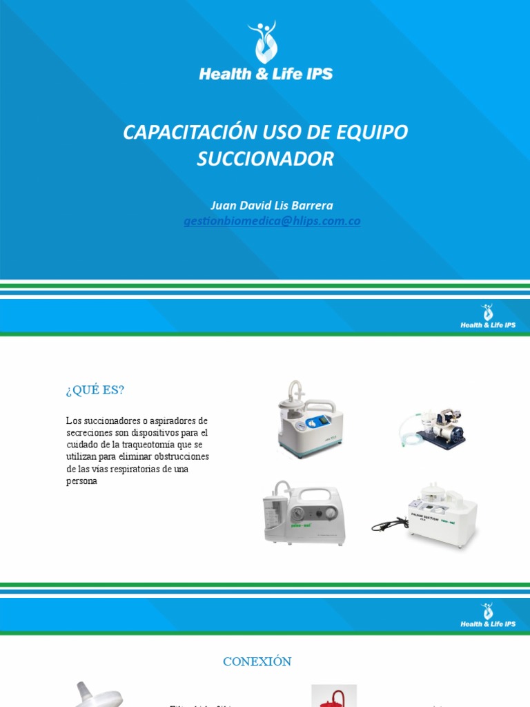 Uso y partes del succionador médico | PDF