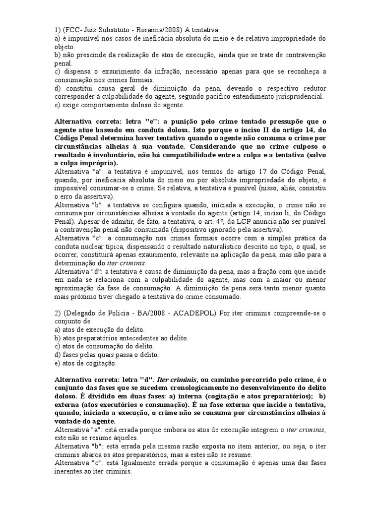 Aprove Questões | PDF | Roubo | Crimes