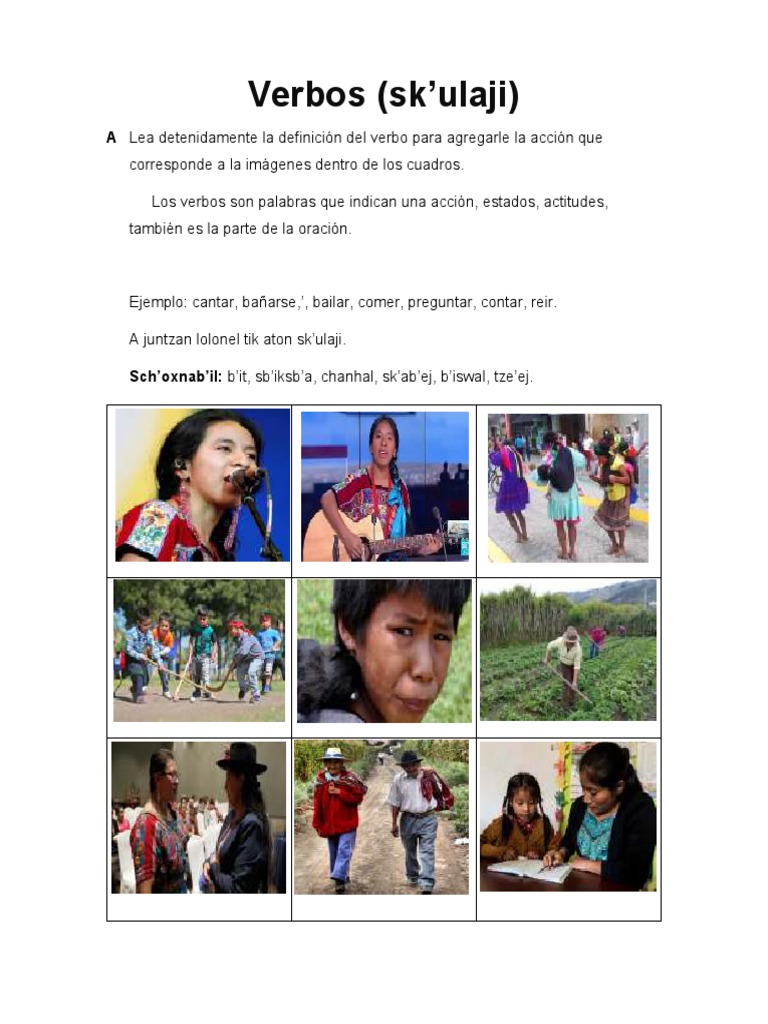 5 Verbos Chuj | PDF | Lingüística | Comunicación humana