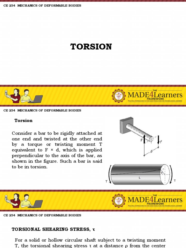Review Notes & Sample Problems (Torsion) | PDF | Torque | Motion (Physics)