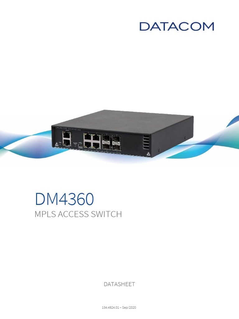 134.4924.01 - DM4360 - Datasheet | PDF | Power Supply | Networking