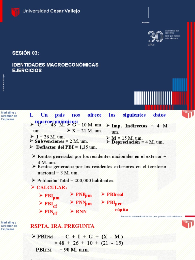 0003 - Macro. Principales Variables Macro. - Ejercicios.1 | PDF ...