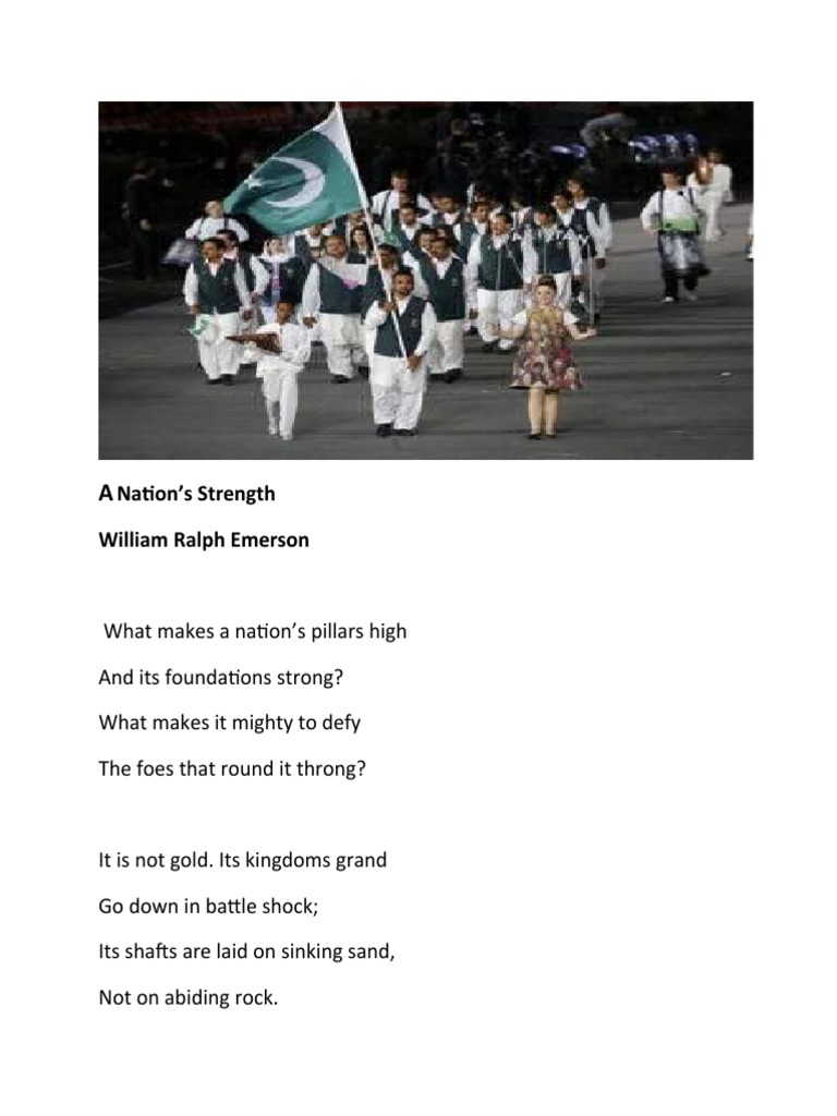 A Nation's Strength by Emerson | PDF | Law