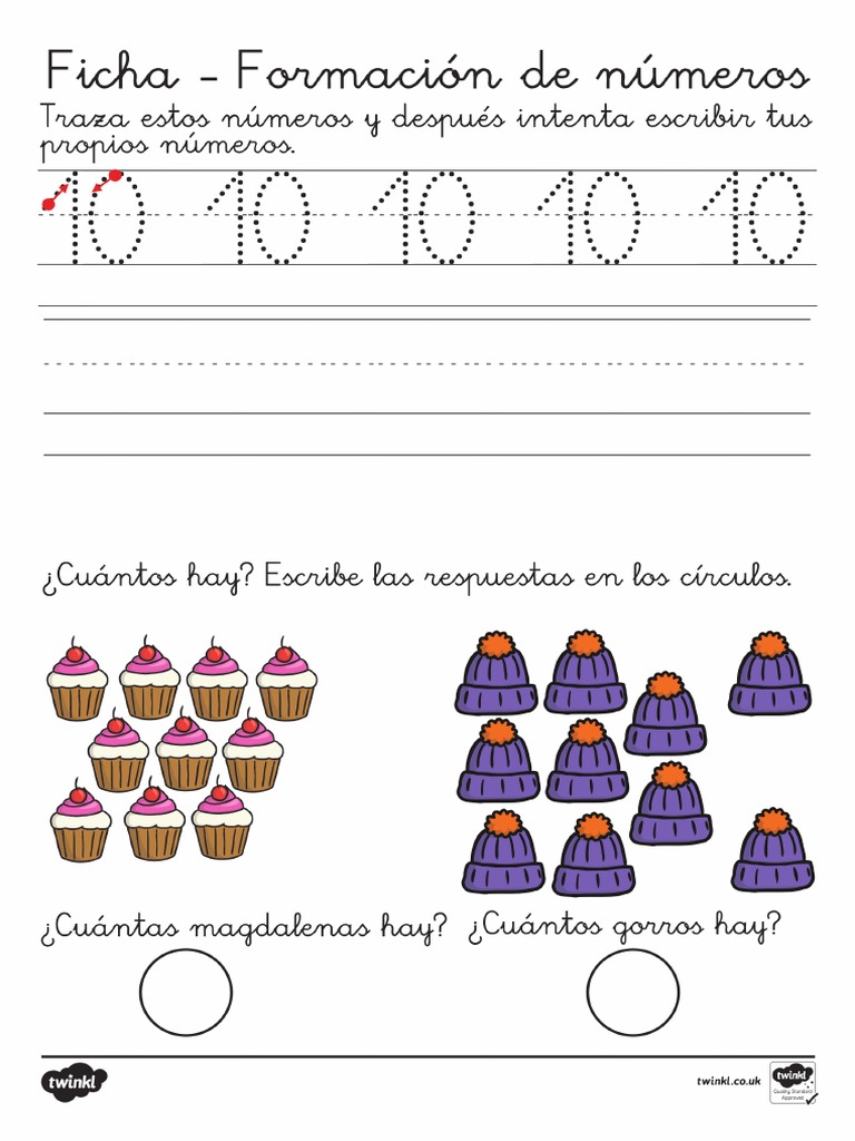 Cuadernillo Números Del 10-20 | PDF