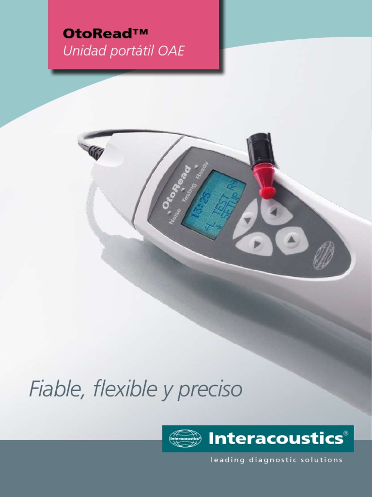 Fecha-Tecnica-OtoRead Leaflet ES | PDF | Decibel | Impresora (Computación)
