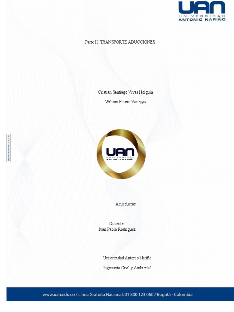 Taller Acueductos Parte 2 | PDF | Ingeniería | Ingeniero civil