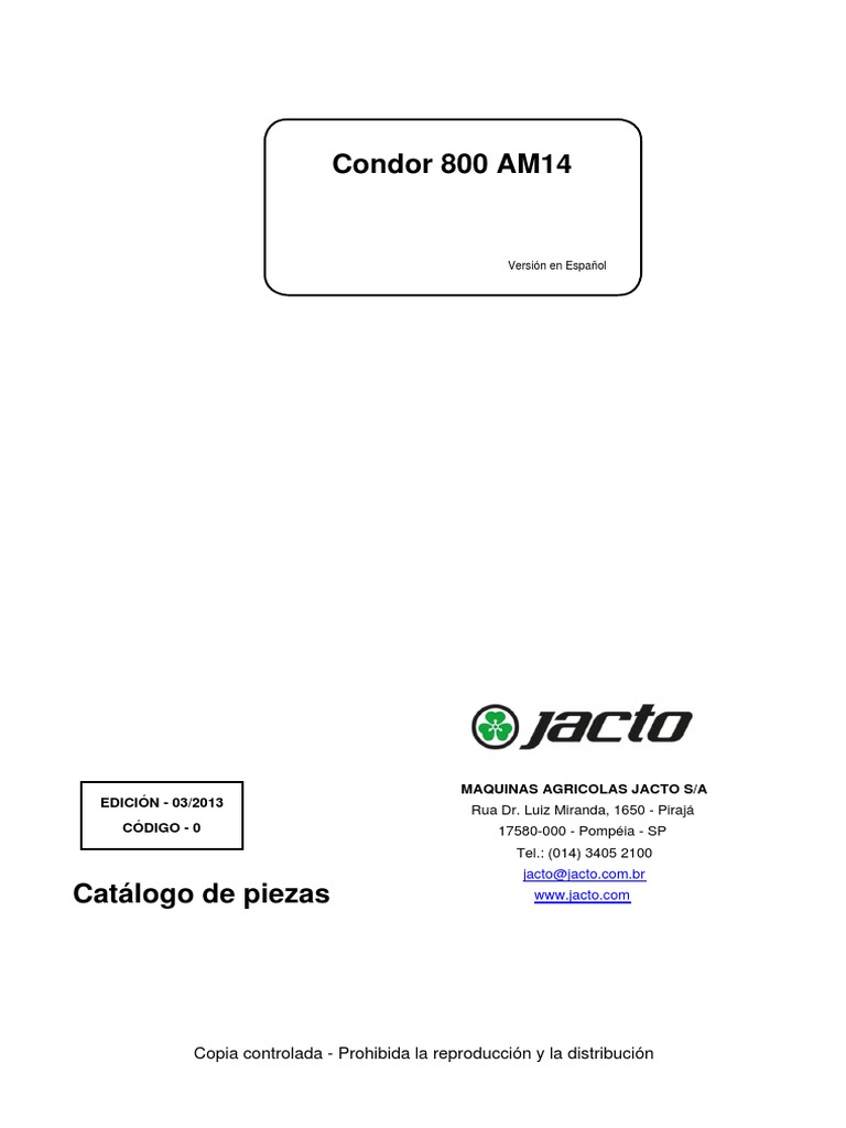 Catálogo Condor 800 AM14 2013 | PDF | Tornillo | Arandela (Hardware)
