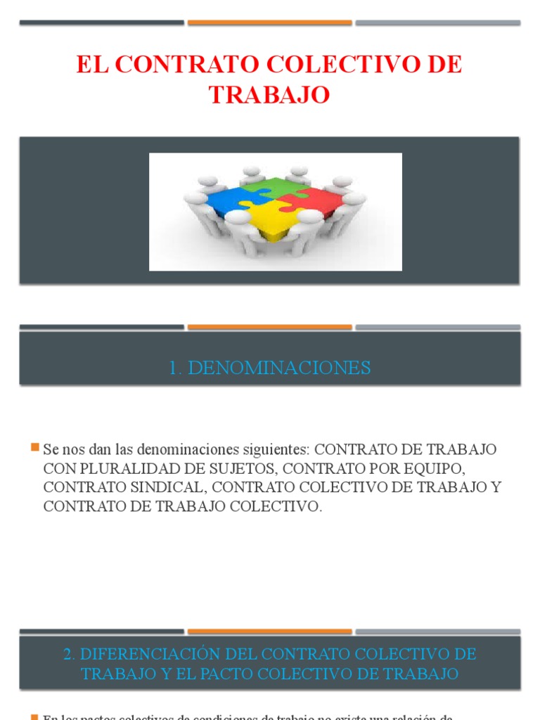 Contrato Colectivo de Trabajo: Definición y Ventajas | PDF | Acuerdo colectivo | Derecho laboral