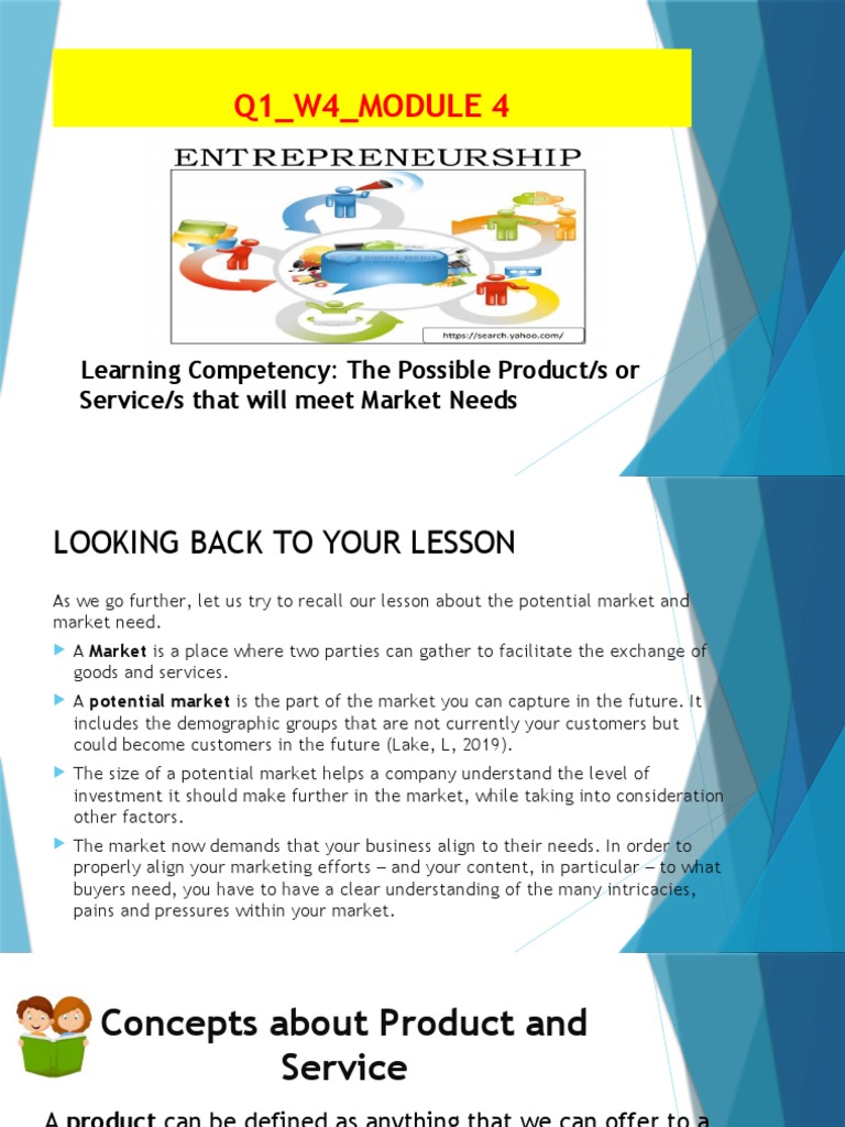 Entrep Module 4 | Download Free PDF | Market (Economics) | Customer
