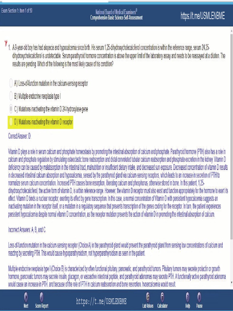 NBME 25 BLOCK 1-4 (Answers Version) | PDF