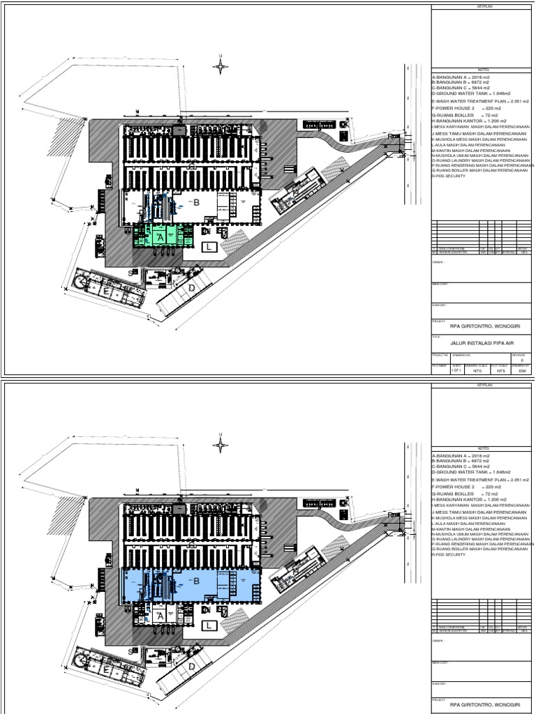Site Plan 01. Bangunan Utama - Abc - Compressed | PDF