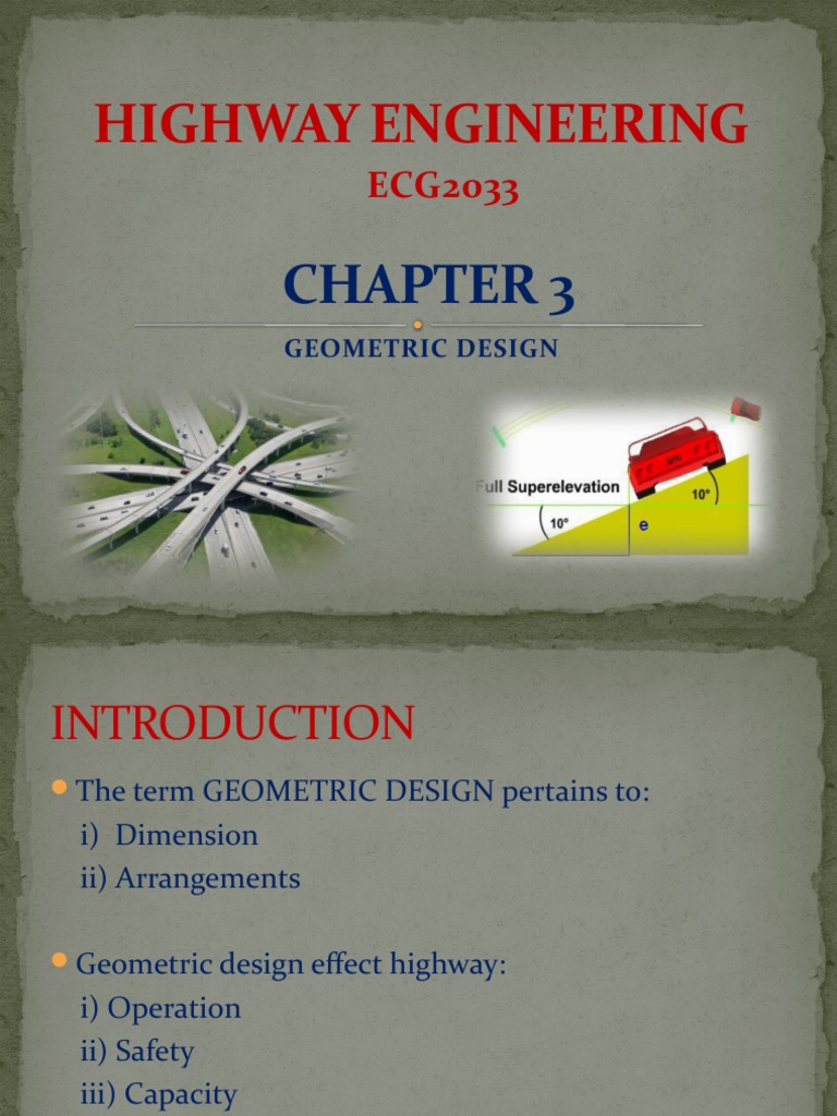 CHAPTER 3 ECG3033 (Highway Engineering) | PDF | Friction