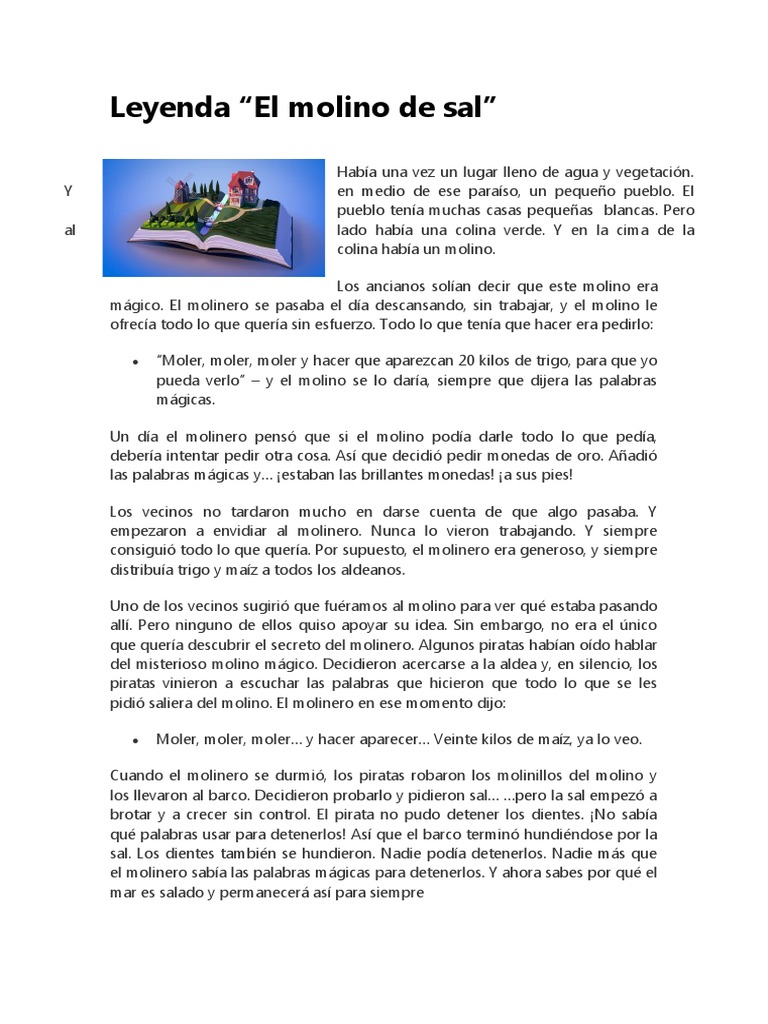 La leyenda del molino de sal | PDF | Molino (molienda) | Piratería