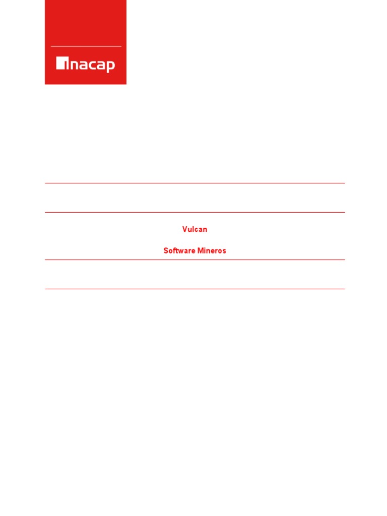 Software VULCAN | PDF | Software | Minería