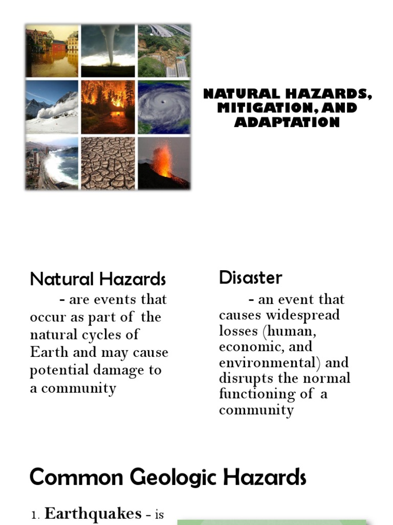 Natural Hazards Mitigation and Adaptation | PDF | Earthquakes | Natural ...