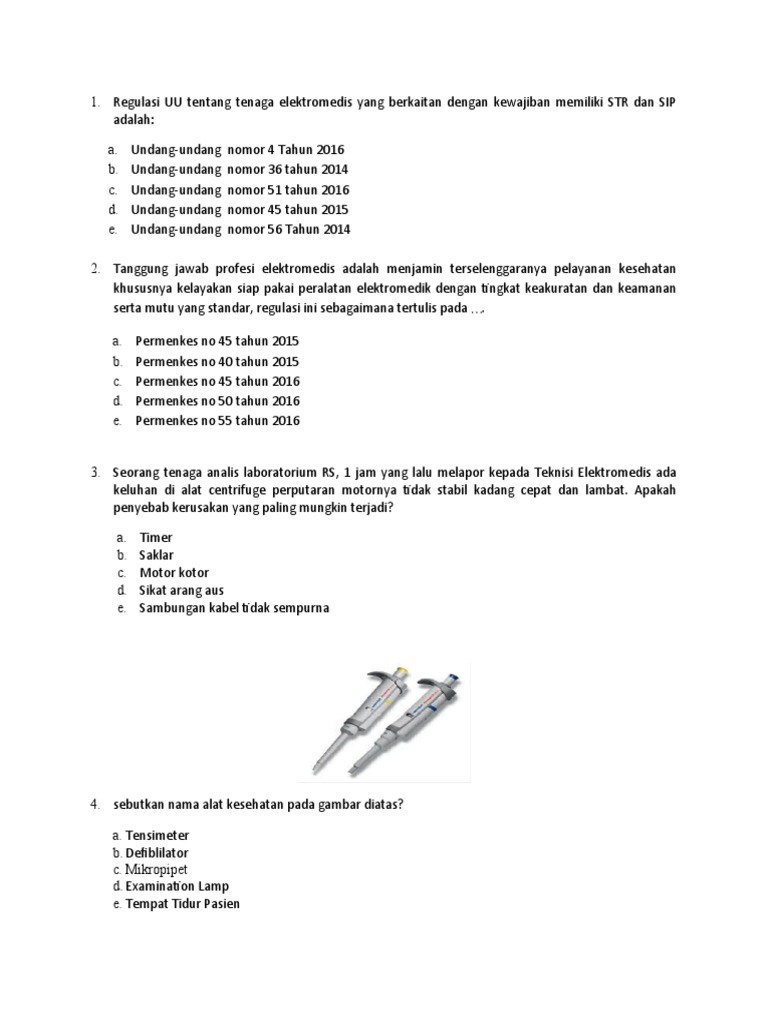 Regulasi Tenaga Elektromedis 2015 | PDF
