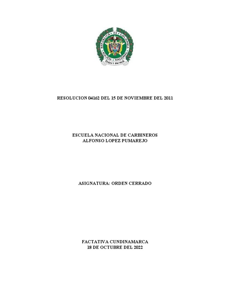 Resolucion 04162 Del 15 de Noviembre Del 2011 | PDF