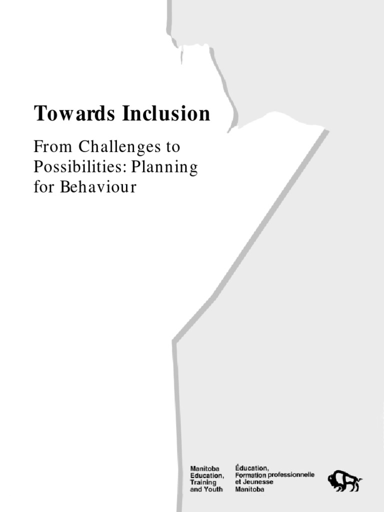 Towards Inclusion - From Challenges To Possibilities - Planning For ...