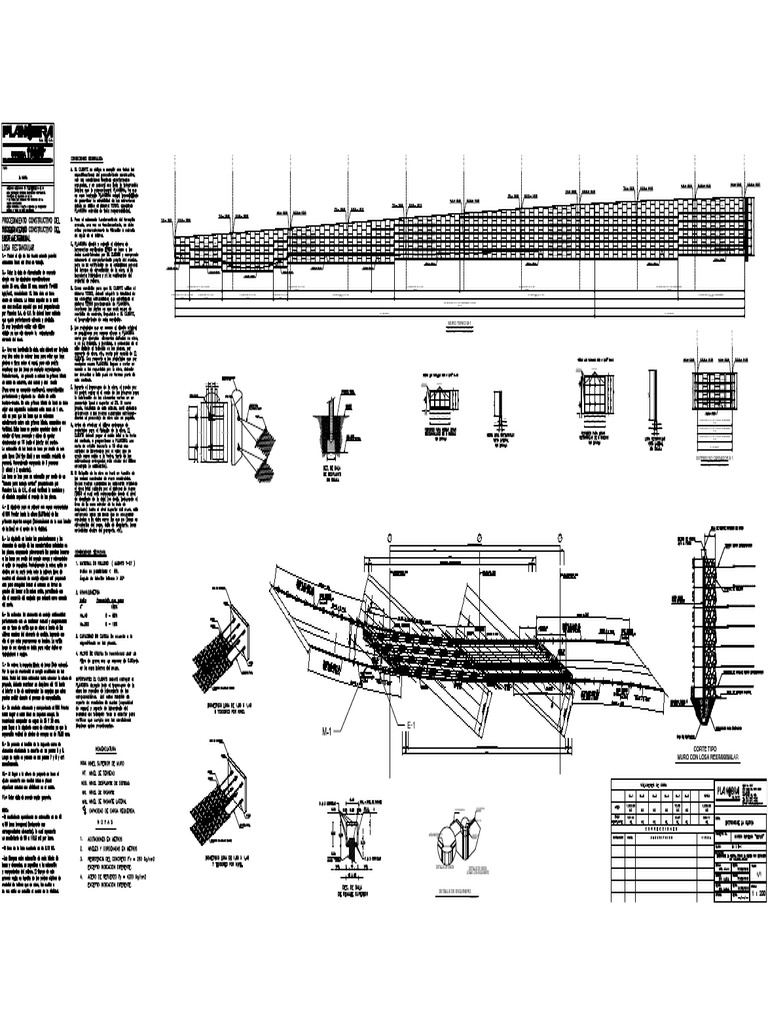 Muro Terko M-1: Corte Tipo Muro Con Losa Hexagonal Corte Tipo Muro Con Losa Rectangular | PDF